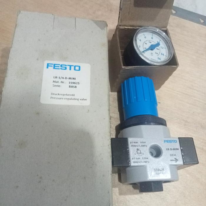 Jual FESTO LR-1/4-D-MINI PNEUMATIC REGULATOR FESTO P/N 159625 - Jakarta ...