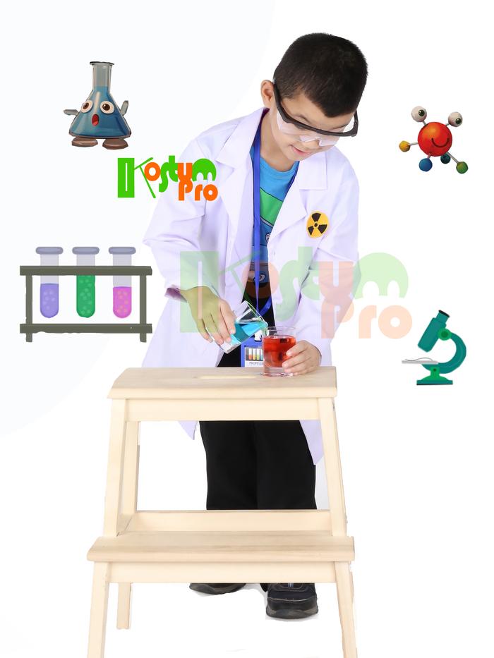 Jual Kostum Jas Lab Anak Uk 3 -10 Tahun Tangan Panjang / Baju Lab - 4-5 ...