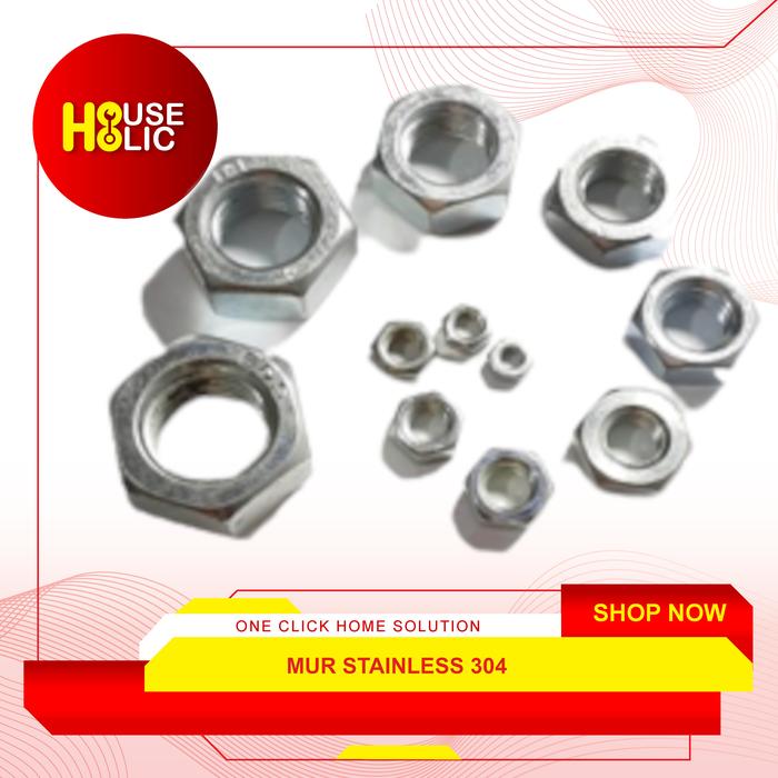 Jual Mur M20 Stainless 304 / Mur Hex Stainles Per Pcs - Kota Makassar ...