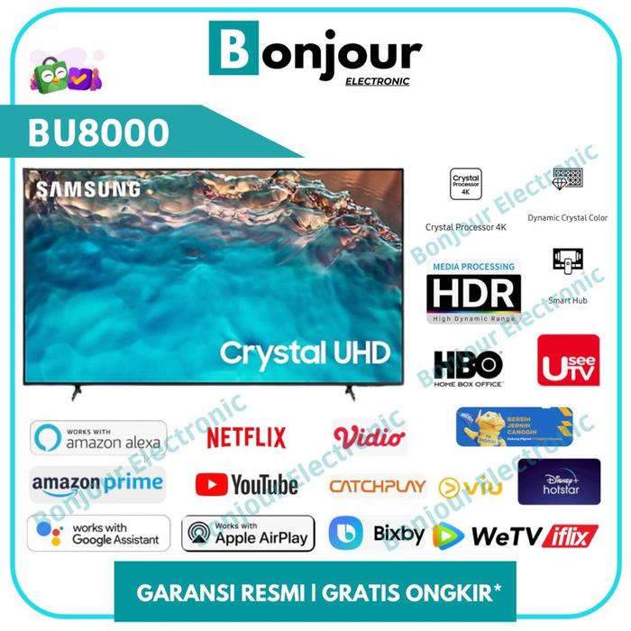 Promo SAMSUNG 55BU8000 | SAMSUNG UA55BU8000KXXD CRYSTAL UHD 4K SMART TV 55" Cicil 0% 3x - Kota ...