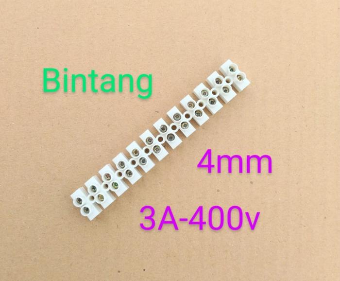 Jual Krustin terminal kabel 4mm 3A kabel blok - Putih - Kab. Bekasi ...