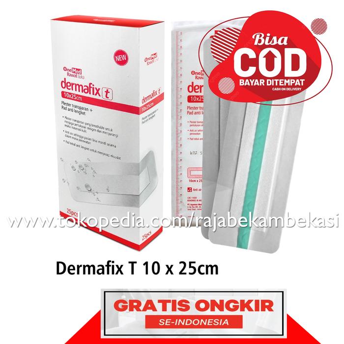 Jual DERMAFIX T 10 X 25 / PLESTER CESAR / PLASTER TRANSPARAN ANTI AIR ...