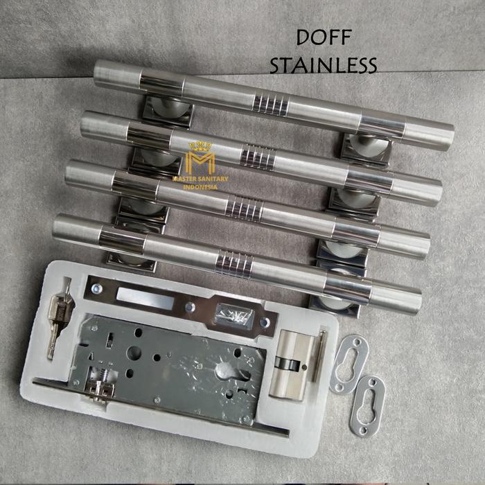 Jual Gagang Pintu / Tarikan Pintu - 2psg + Body Kunci - Suling - Kota ...