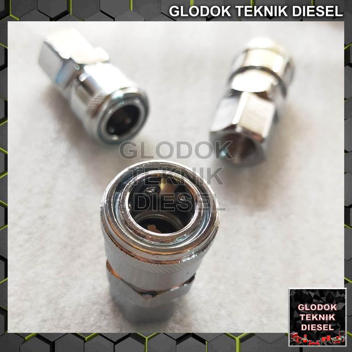 Jual Quick Coupler Plug SET Sambungan Kompresor Angin SF20 & PF20 1/4 ...