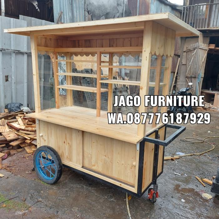 Jual Gerobak soto dorong/ gerobak kayu promo/ gerobak bakso - Jakarta ...