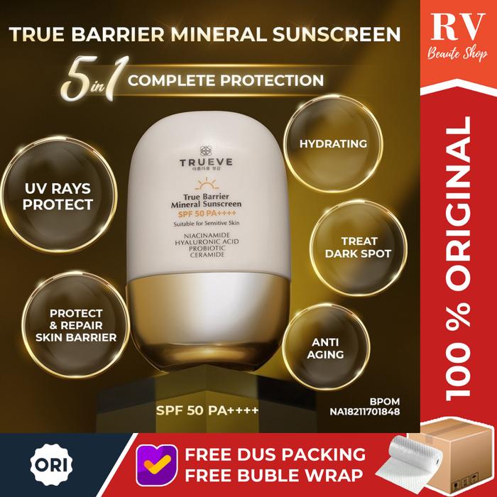 Jual TRUEVE True Barrier Mineral Sunscreen 30 G - Sunscreen Kulit ...