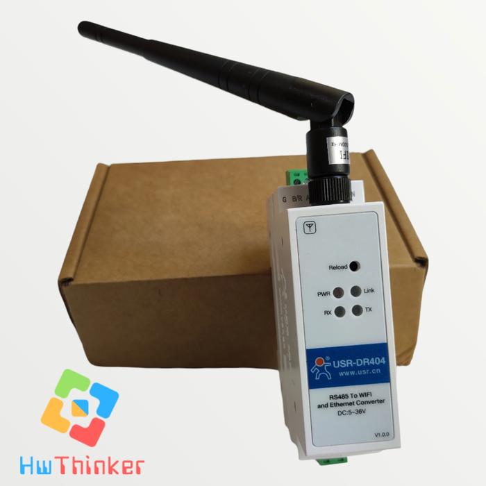 Jual USR-DR404 Din-Rail RS485 to WiFi Ethernet Serial Device Server ...