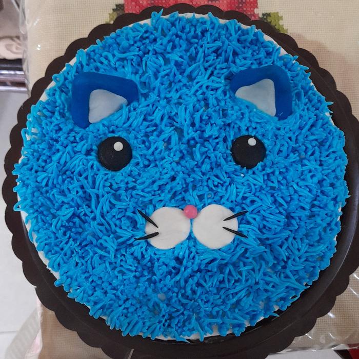 Jual kue ulang tahun tema kucing buttercream - Kota Tangerang ...