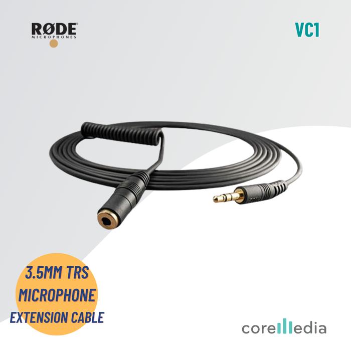 Jual Rode VC1 3.5mm TRS Microphone Extension Cable for Camera VC 1 ...