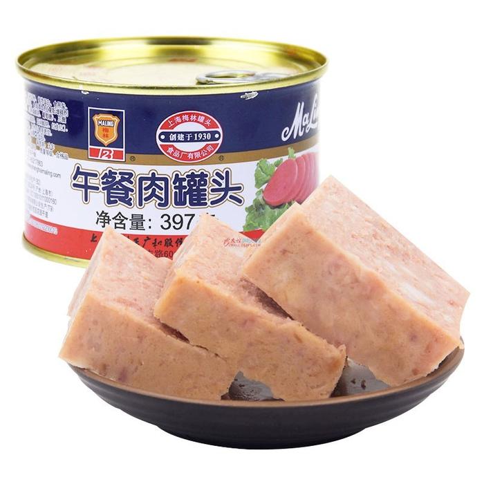 Jual Meiling Wu Can Rou Luncheon Meat Daging Maling Spam Kaleng ...