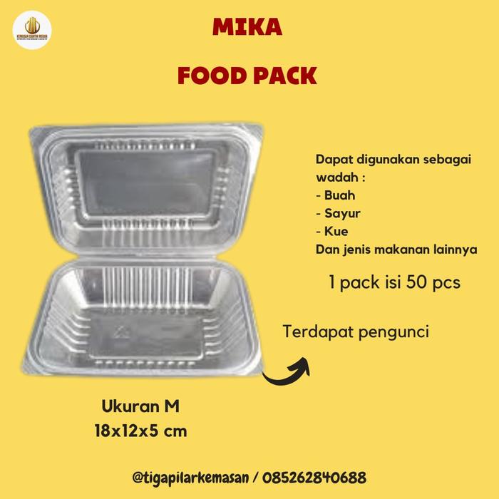 Jual Mika foodpack/mika buah dan snack - Ukuran M - Kota Medan ...