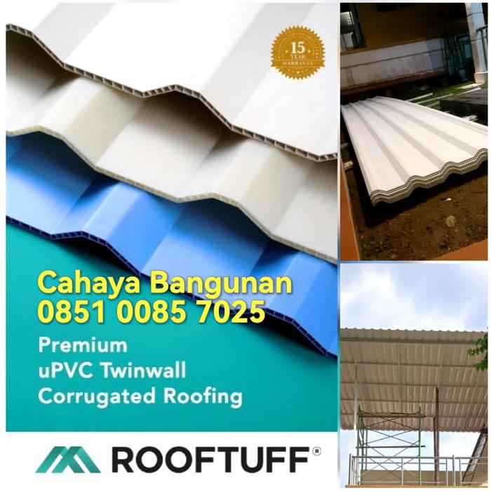 Jual Atap Upvc U Pvc Genteng Kanopi Rooftuff Bkn Alderon Rooftop Putih ...