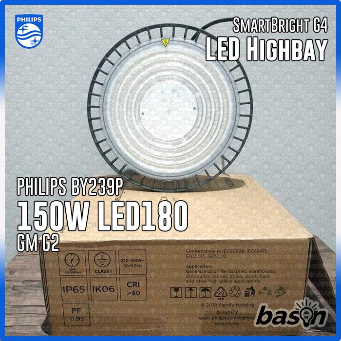 Promo PHILIPS BY239P 150W LED180 220V - SmartBright LED Highbay G4 IP65 ...