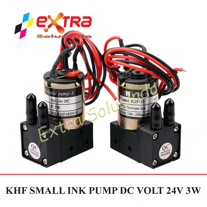 Jual KHF SMALL INK PUMP 24V 3W / POMPA TINTA SOLVENT 24V 3W - Kota ...