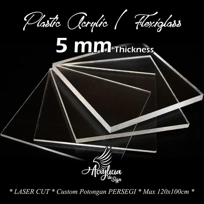 Jual Custom Plastic Acrylic Sheet / Akrilik Potongan Lembaran 5 mm ...
