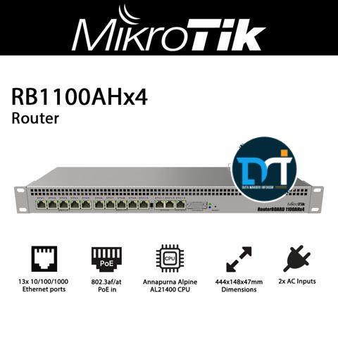 Promo Mikrotik Router RB1100AHx4 - 13-Port Gigabit RouterBoard 1U ...
