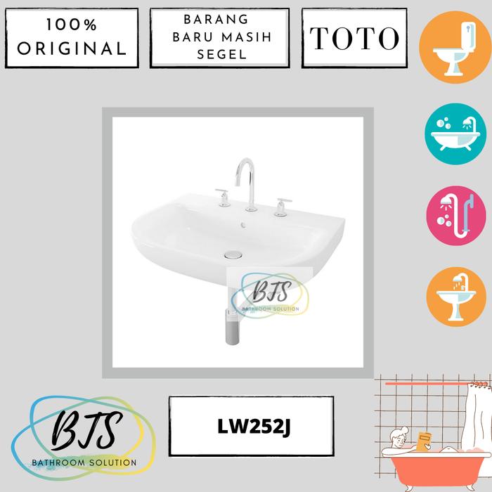 Jual Wastafel gantung TOTO LW 252 J / LW252J / LW 252J / LW252 J / LW252J - BODY ONLY - Kota ...