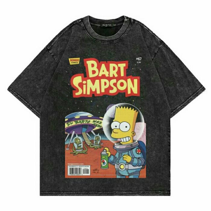 Jual Kaos Bart Simpson|Stone Wash|Oversized T-Shirt|Comics|Vintage Tee ...