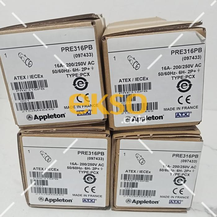 Jual APPLETON ATX PRE316PB PLUG 16 Amp, 200-250 Volt AC - Jakarta ...