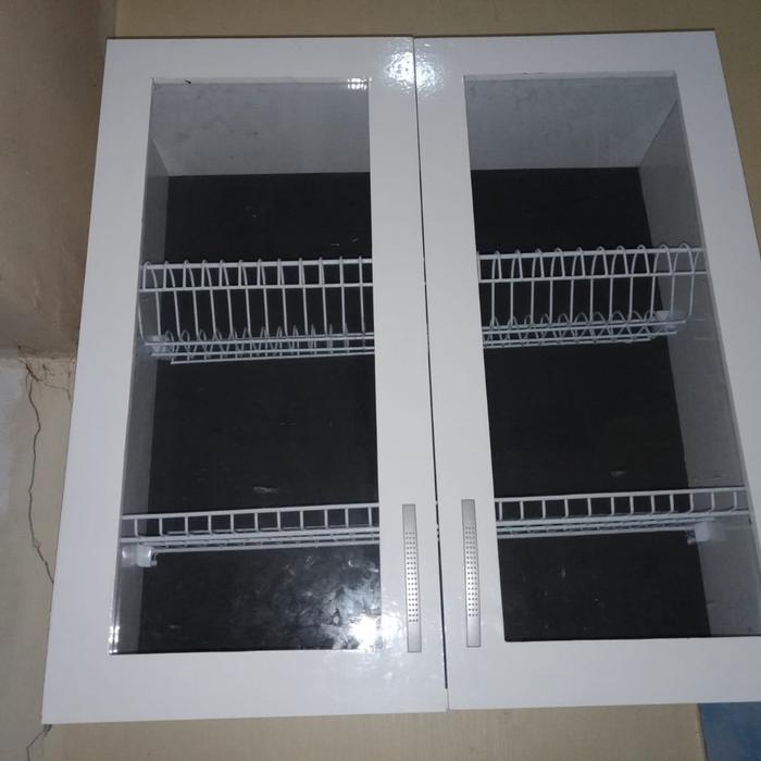 Jual RAK PIRING LEMARI GANTUNG DAPUR KITCHEN SET ATAS 2 PINTU 212 ...