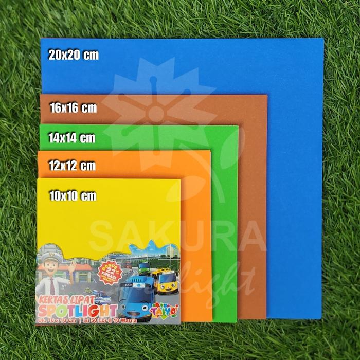 Jual KERTAS LIPAT SAKURA MAESTRO COVER TAYO ISI 50 UKURAN 10 X 10 CM ...