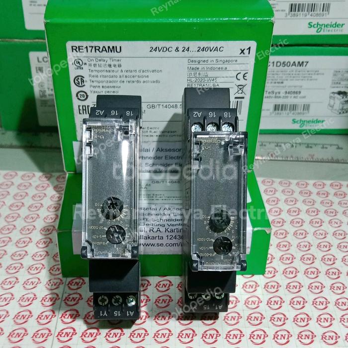 Jual Timer Zelio timer relay RE17RAMU /RE17 RAMU Schneider - Jakarta ...