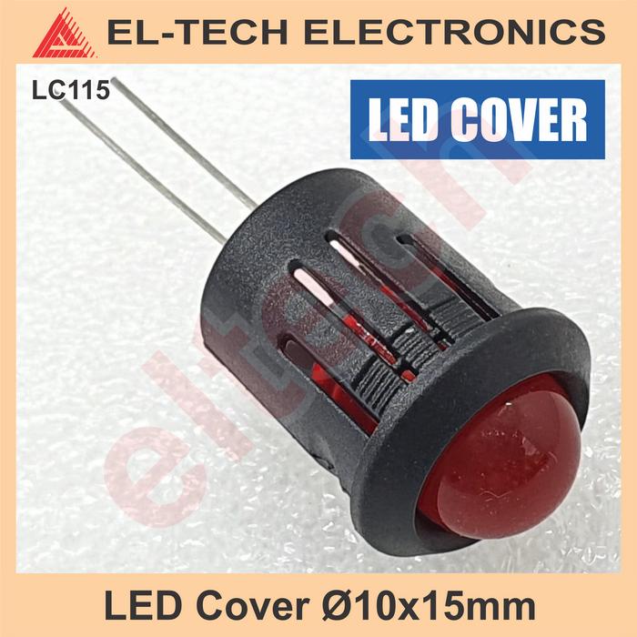 Jual LED Cover Penutup Plastic Plastik Black Hitam Lubang 10mm x 15mm ...