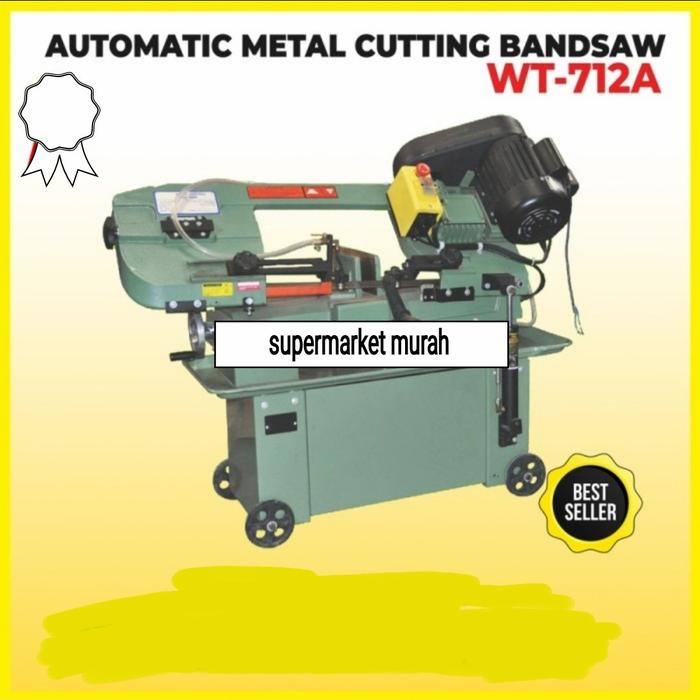 Jual Mesin Potong Besi Metal Cutting Bandsaw Automatic 1Hp -WT712A ...