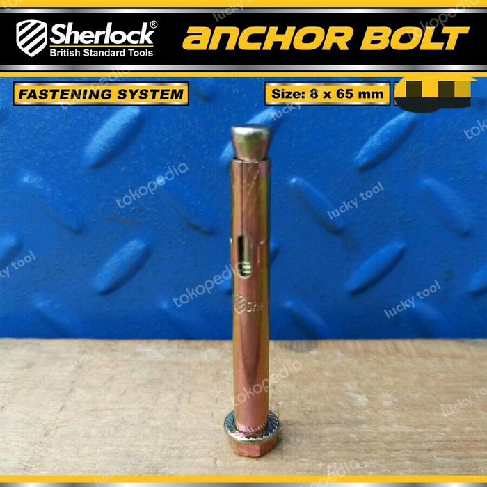 Jual Dina Bolt Atau Anchor Bolt Dinding Beton Merk Sherlock 8 x 65 mm ...