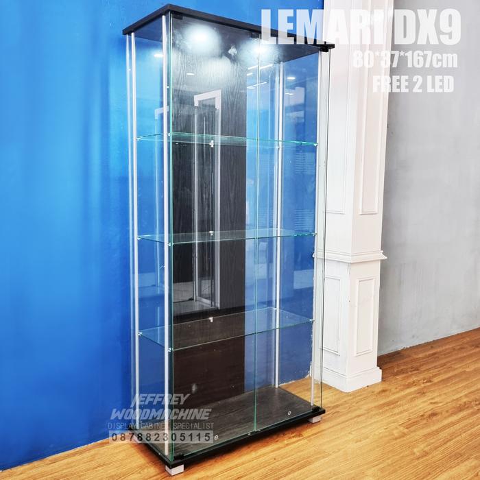 Jual RAK DISPLAY DX9 BESAR FIGURE HOBBY ETALASE 2 PINTU KACA PAJANG ...