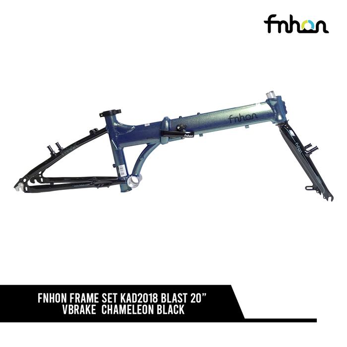 Jual Frame Set FNHON Blast 20inch Vbrake Chameleon Black + Handlepost ...