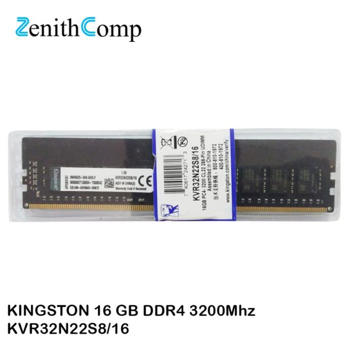 Jual RAM KINGSTON 16 GB DDR4-3200MHz PC4-25600 - Kota Pekanbaru ...