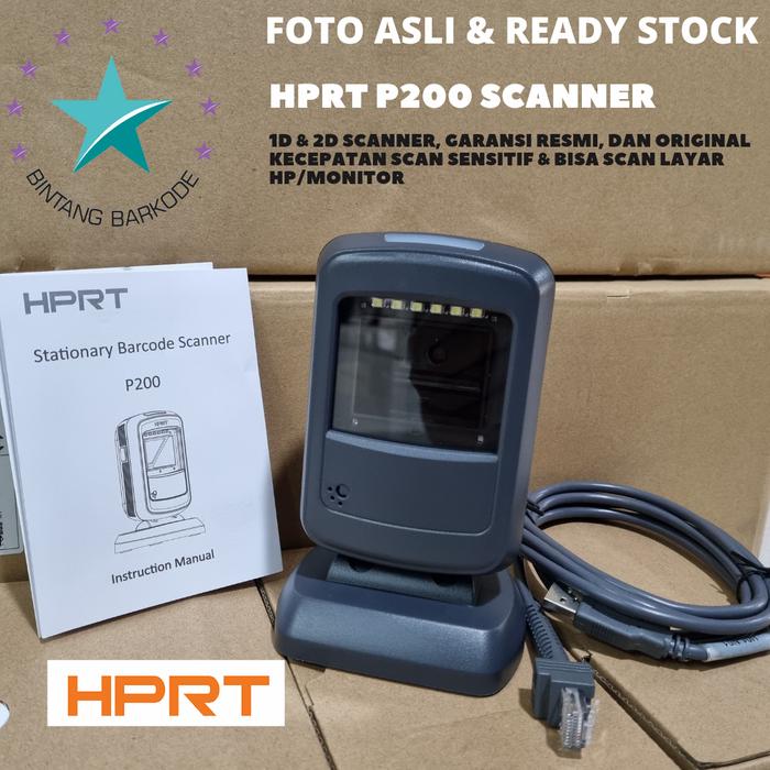 Jual HPRT P200 SCANNER BARCODE OMNI PESAING ZEBRA DS9308 ORIGINAL ...