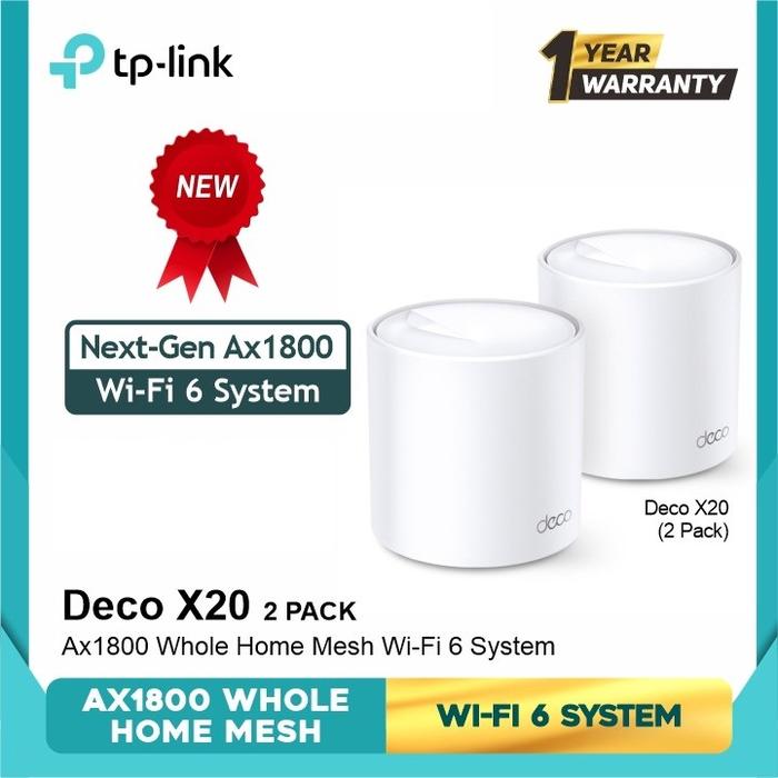 Promo TP-LINK DECO X20 | AX1800 Whole Home Mesh WiFi 6 System Cicil 0% ...
