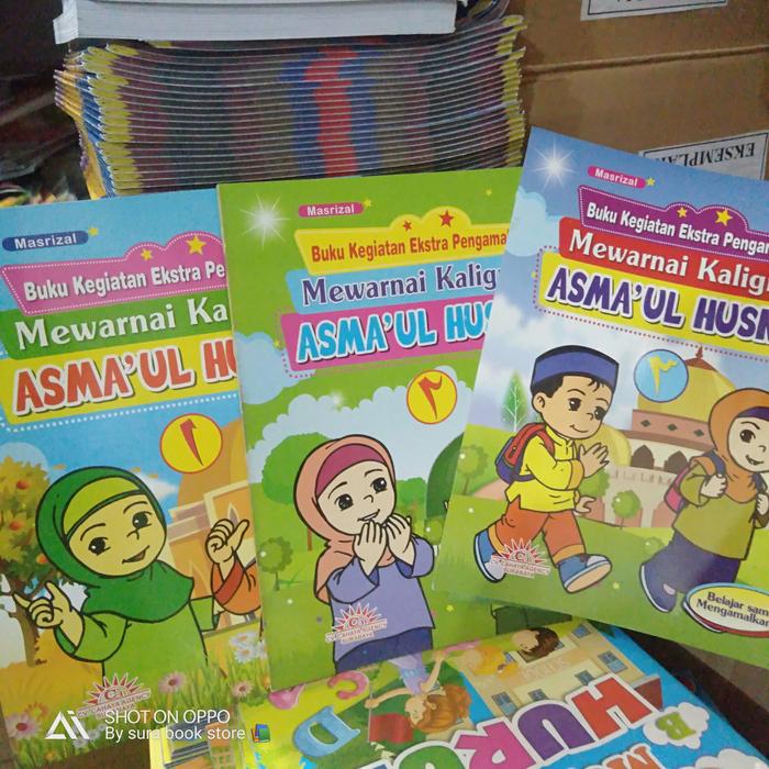 Jual paket buku anak islami mewarnai kaligrafi asmaul husna jilid 1 sd 3 - Kota Surabaya ...