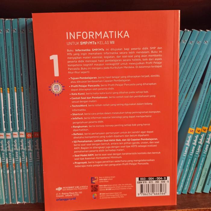 Jual Buku Informatika Kelas 1 7 Vii Smp Erlangga Kurikulum Merdeka Di Seller Noelle - Cengkareng ...