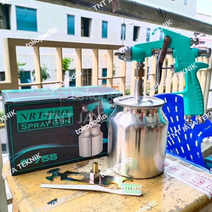 Jual NRT PRO SPRAY GUN F75 TABUNG BAWAH / SEMPROTAN CAT TABUNG BAWAH ...