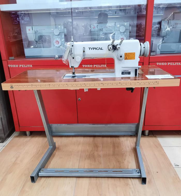 Jual Mesin Jahit Rantai 2 jarum Typical GK0059-2 Meja Coklat Kaki I ...