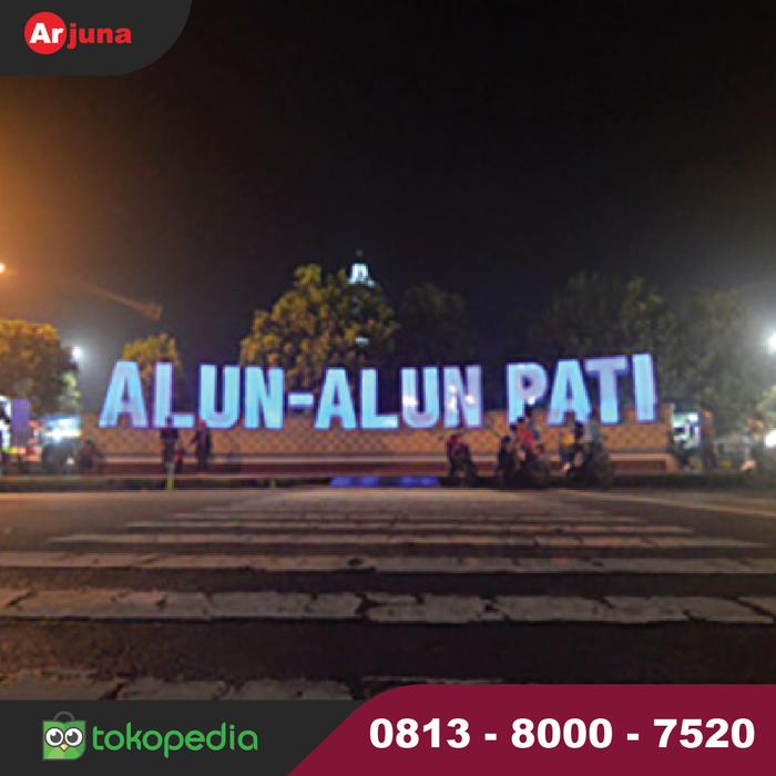 Jual HURUF TIMBUL GALVANIS ( LED ) I Outdoor I Untuk hiasan Taman ...