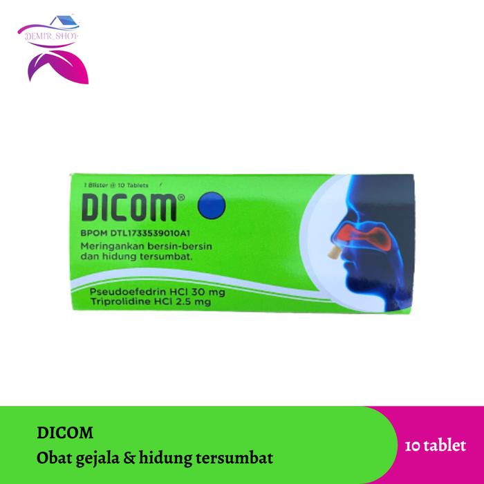 Promo Dicom Strip Obat Flu / Pilek / Bersin Bersin & Hidung Tersumbat ...