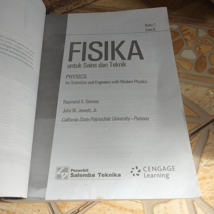 Jual Fisika Untuk Sains Dan Teknik Buku 1 Edisi 6 Serway Jewett Salemba ... Jual Fisika Untuk Sains Dan Teknik Buku 1 Edisi 6 Serway Jewett Salemba ...