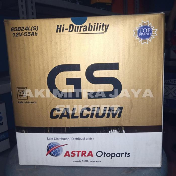 Jual 65B24LS GS CALCIUM - 12V 55AH - AKI ACCU KERING - Kota Tangerang ...
