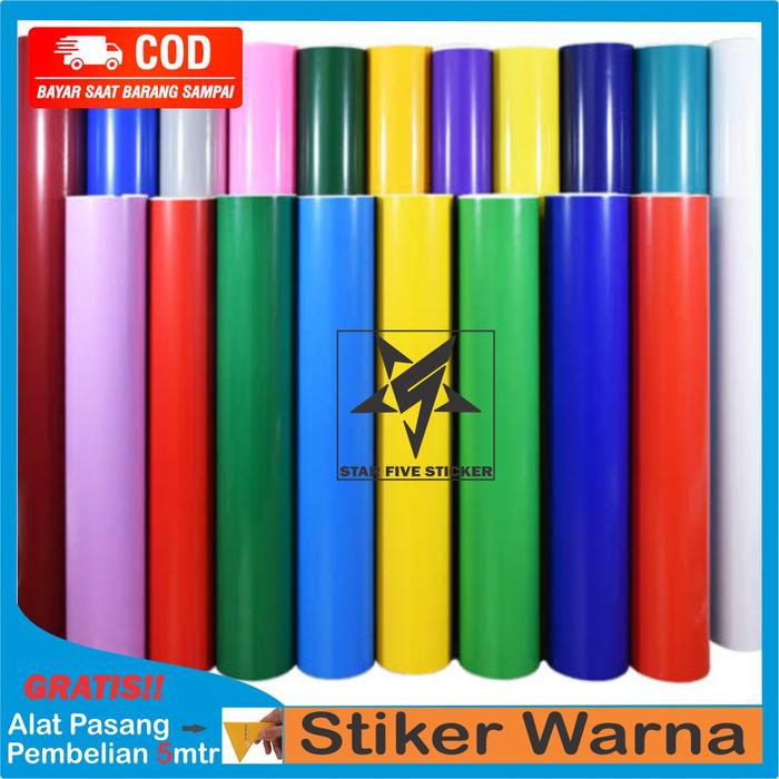 Jual Stiker Skotlet Motor Mobil Sticker Warna Bervariasi - Putih, Doff ...