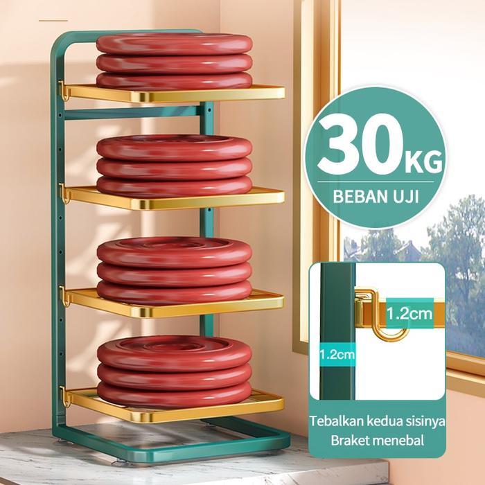 Jual Rak Panci Teflon 4 5 Tingkat Tempat Peralatan Masak Bawah Wastafel ...