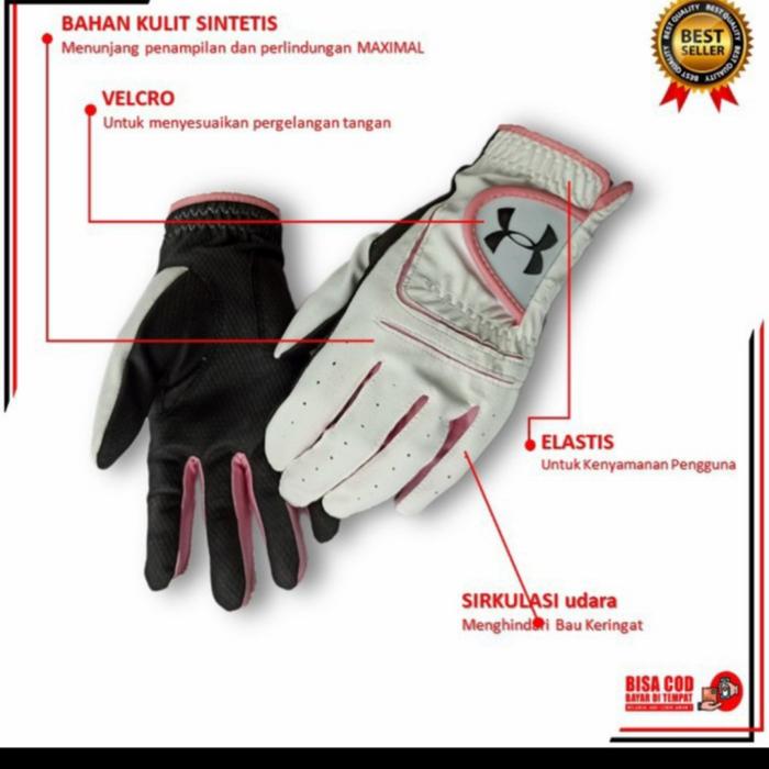 Jual sarung tangan golf cewe / golf glove ladies leather di Seller Cakrawala CO - Wijaya Kusuma ...
