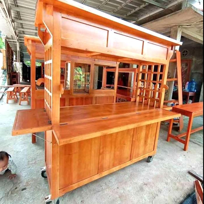 Jual gerobak/Rombong angkringan jepang kayu jati termurah - Kab. Klaten ...