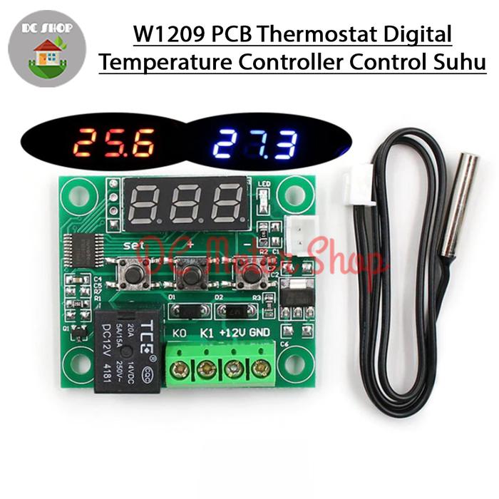 Jual W1209 PCB Thermostat Digital Temperature Controller Control Suhu ...