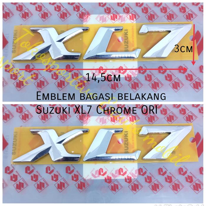 Jual Emblem logo stiker Lambang tulisan Suzuki XL7 xl7 chrome ORI ...