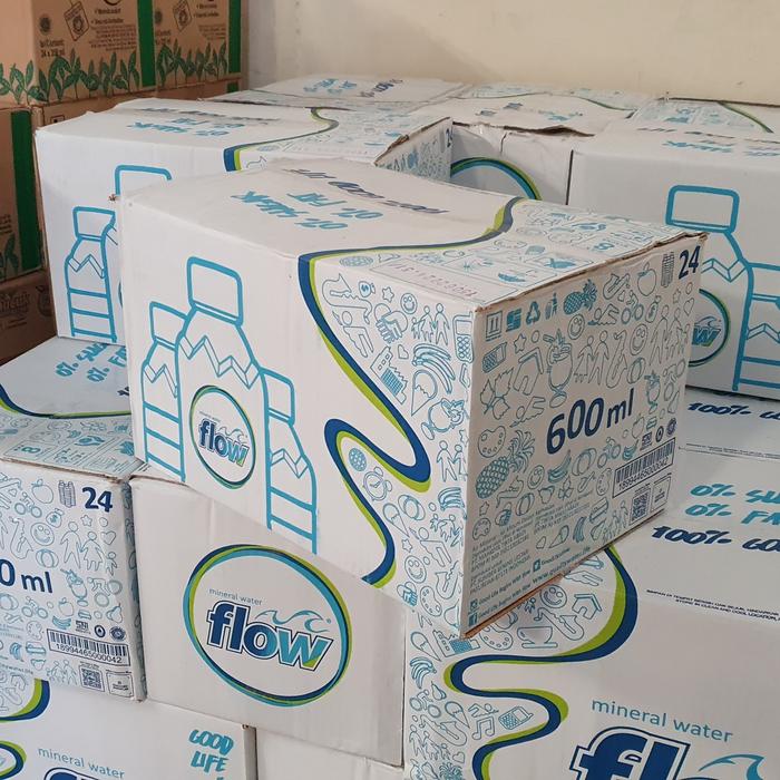 Jual CTN 24*600ML - FLOW PET 600 ML AIR MINERAL /GOJEK ONLY - Kab. Sidoarjo - Online2024 | Tokopedia