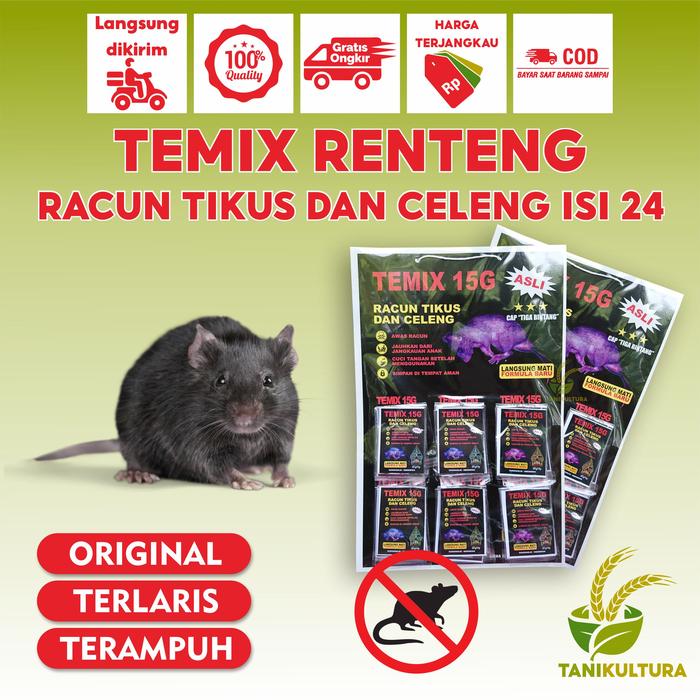 Jual Temix racun tikus dan babi hutan 15g temik renteng themik themix ...